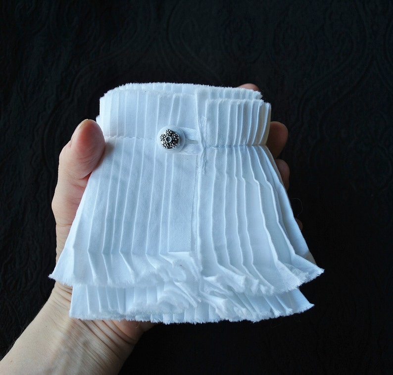 Varity of Colors Hand Pleated Detachable Cuffs/ Cuffs/ - Etsy