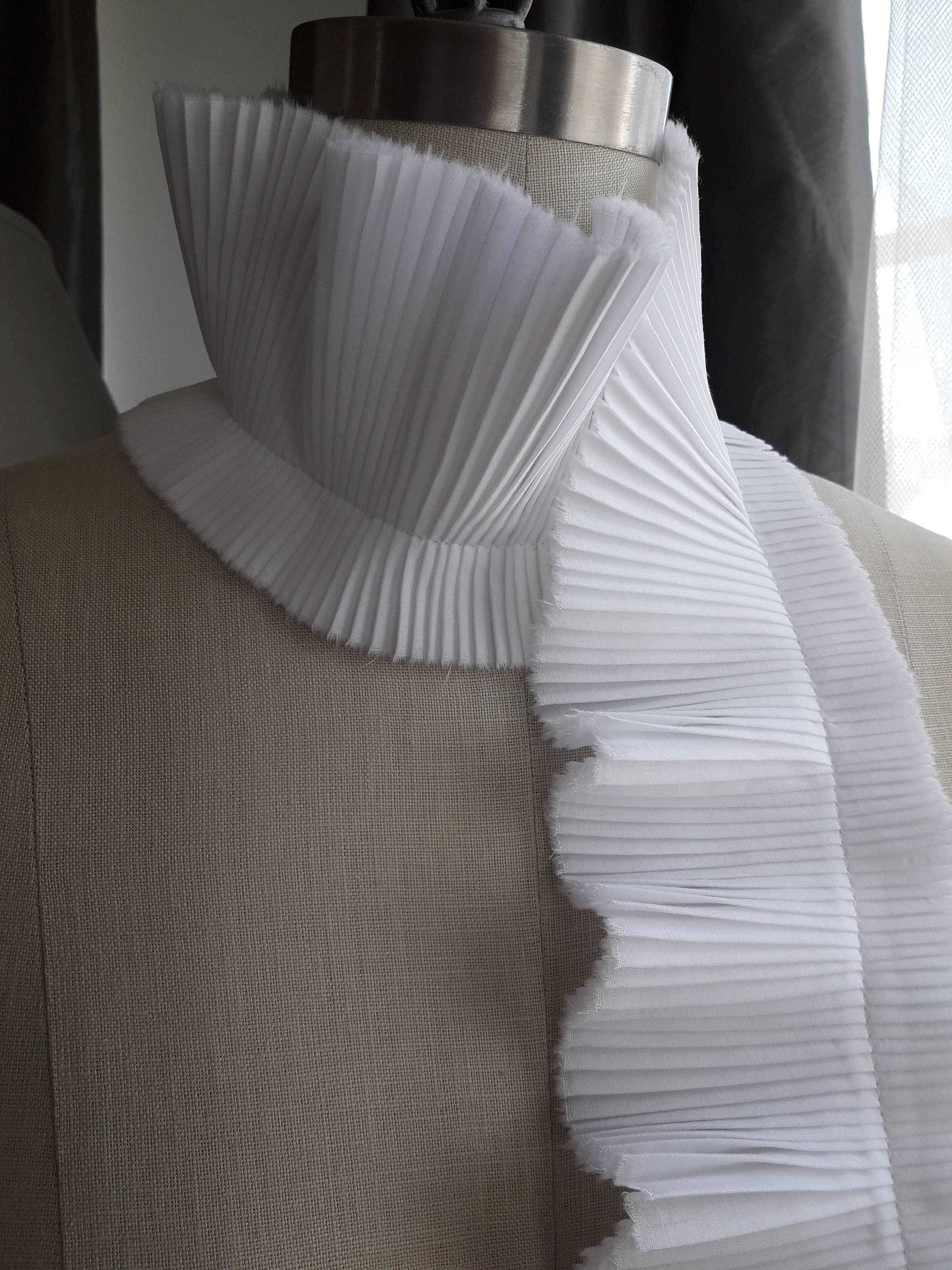 Hand pleated trim/ ruffled trim/ DIY ruffle/white pleat | Etsy