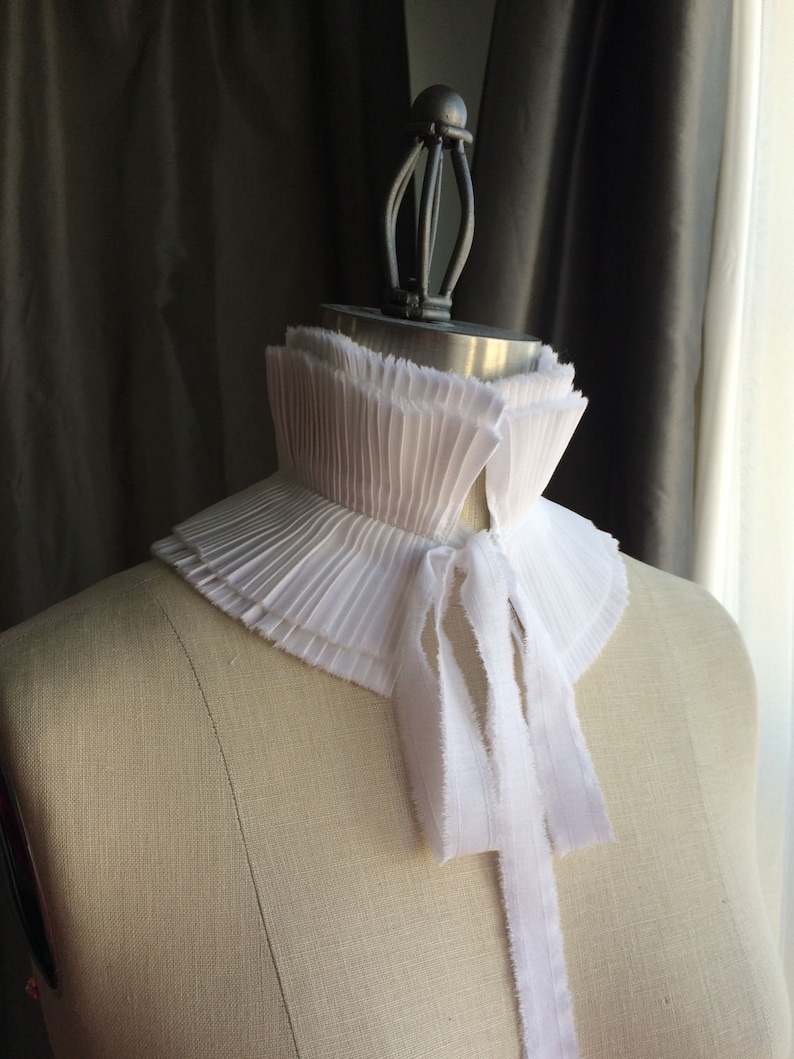 RUFFLE COLLAR/VICTORIAN Collar/more Colors/detachable Ruffle Collar ...