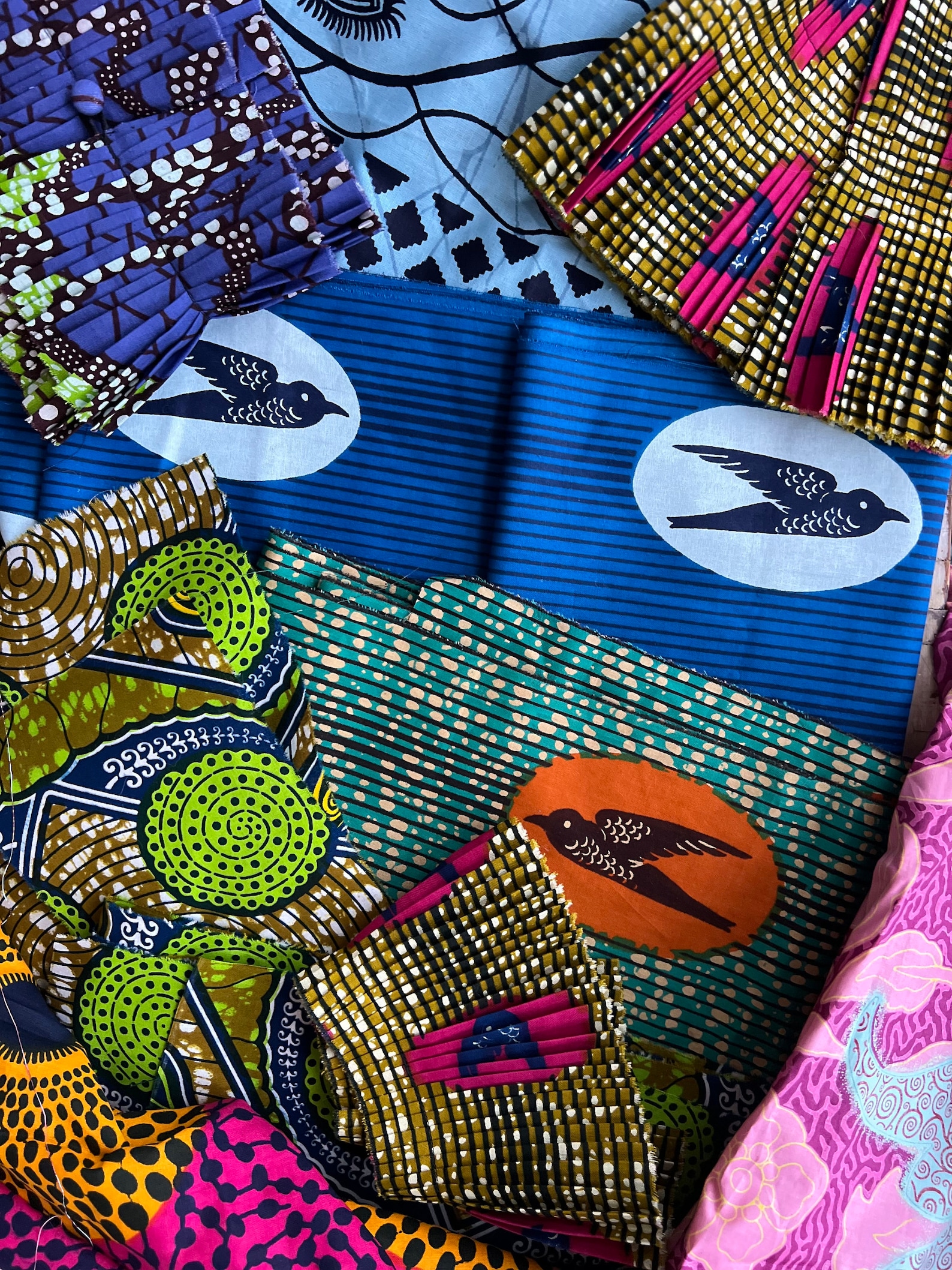 African Wax Print Ruffled Collar /african Collar/ruffle Collar ...