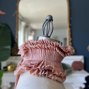 Blush Neck Ruff/ More Colors/pleated Collar/designer Ruffle/ruffle ...