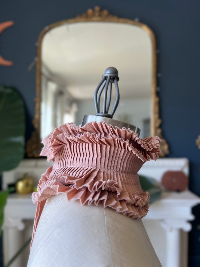 Blush Neck Ruff/ More Colors/pleated Collar/designer Ruffle/ruffle ...
