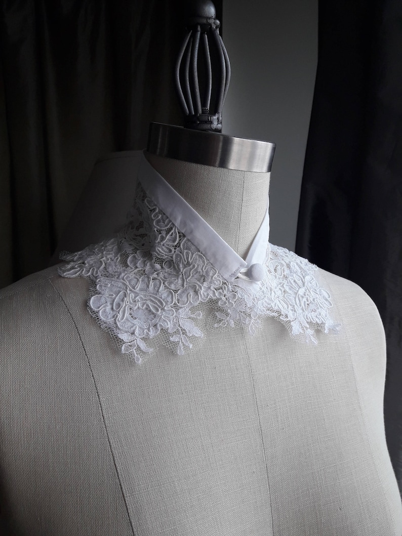 Magic of French Lace Reversible Collar/lace Collar/lace | Etsy