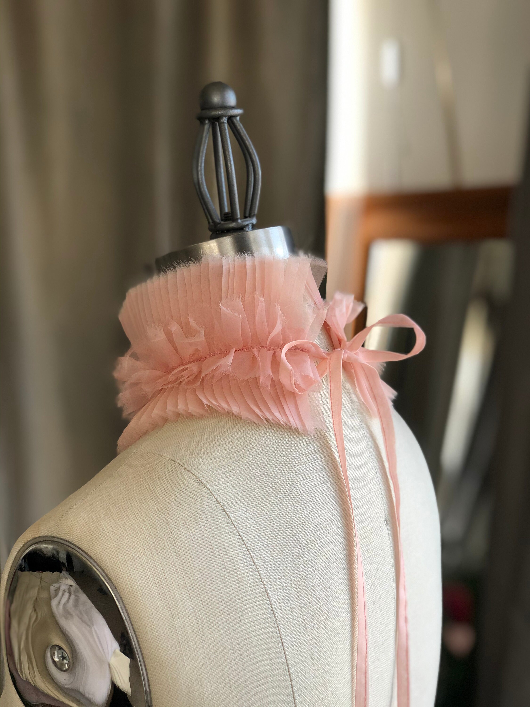 Couture organza choker ruff/Ruffle choker/High neck choker/ | Etsy