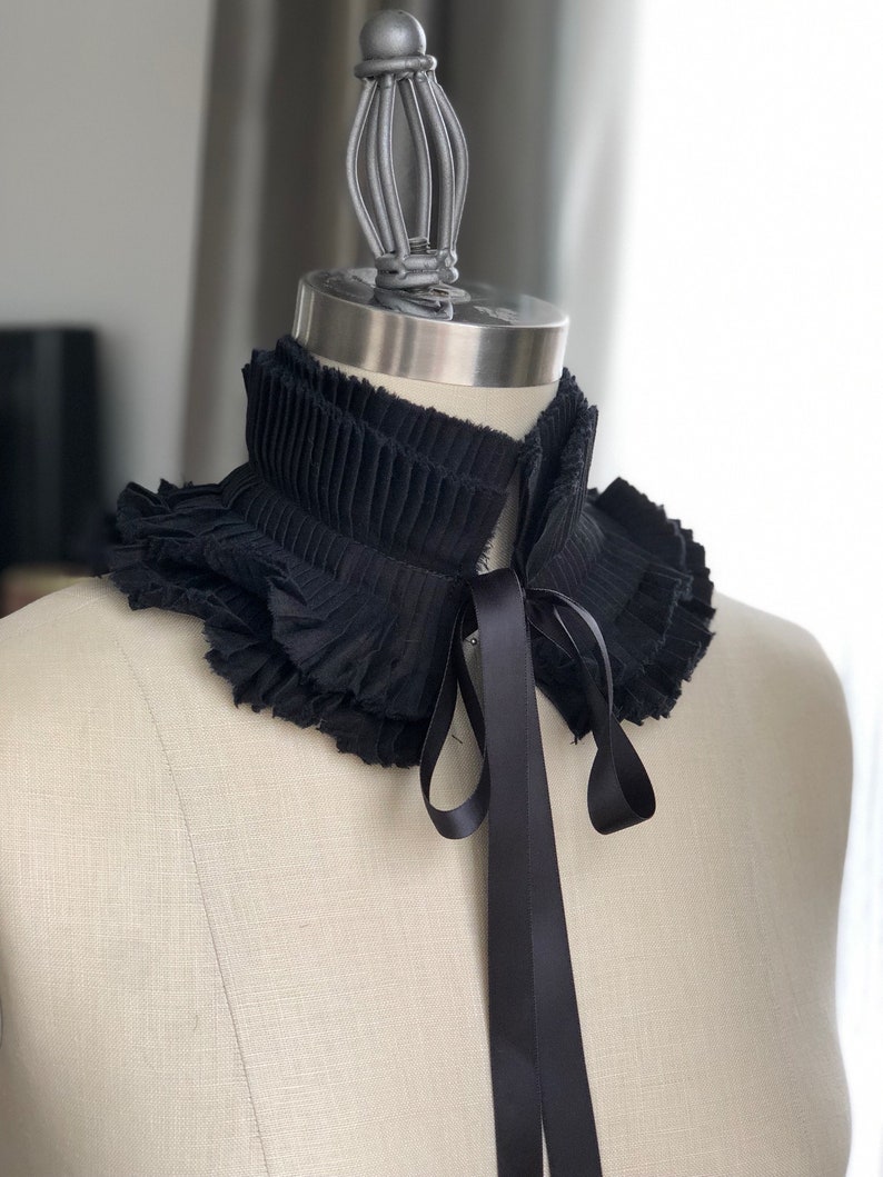 Detachable COLLAR Hand Pleated Collar/high Collar/ruffle - Etsy