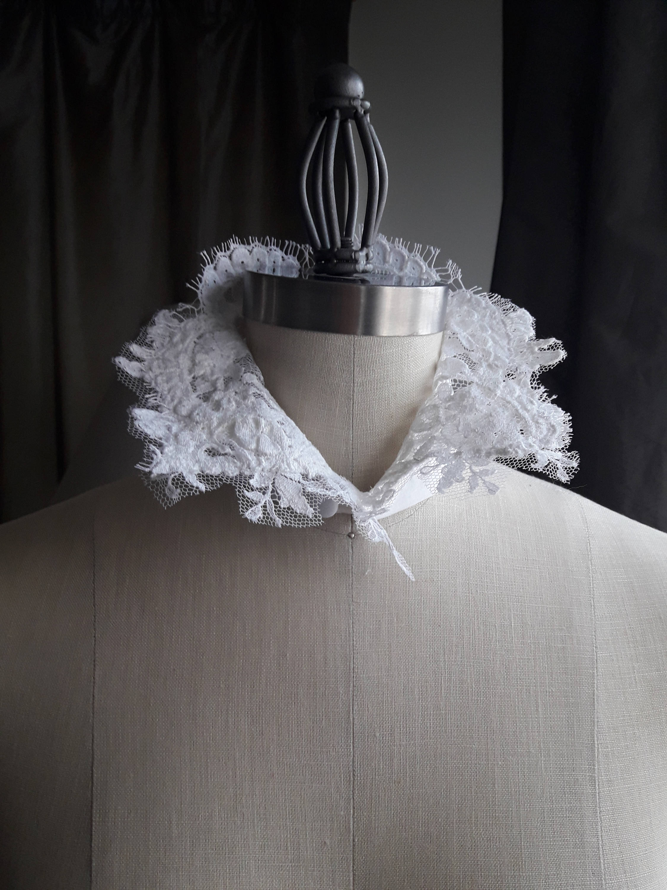 White Lace Designer Neckwear/victorian Lace Collar,/ Collar Necklace ...