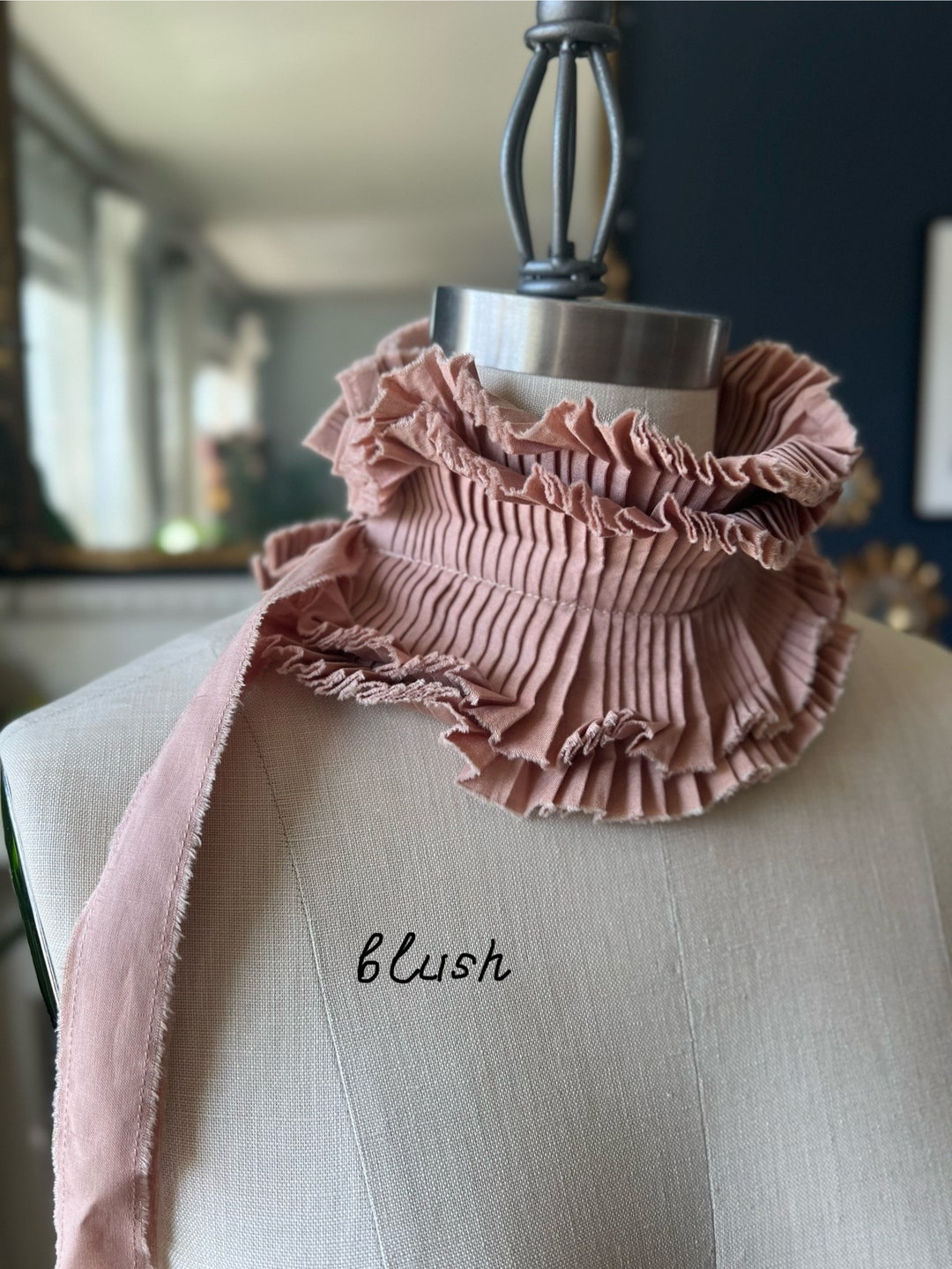 Blush Neck Ruff/ More Colors/pleated Collar/designer Ruffle/ruffle ...