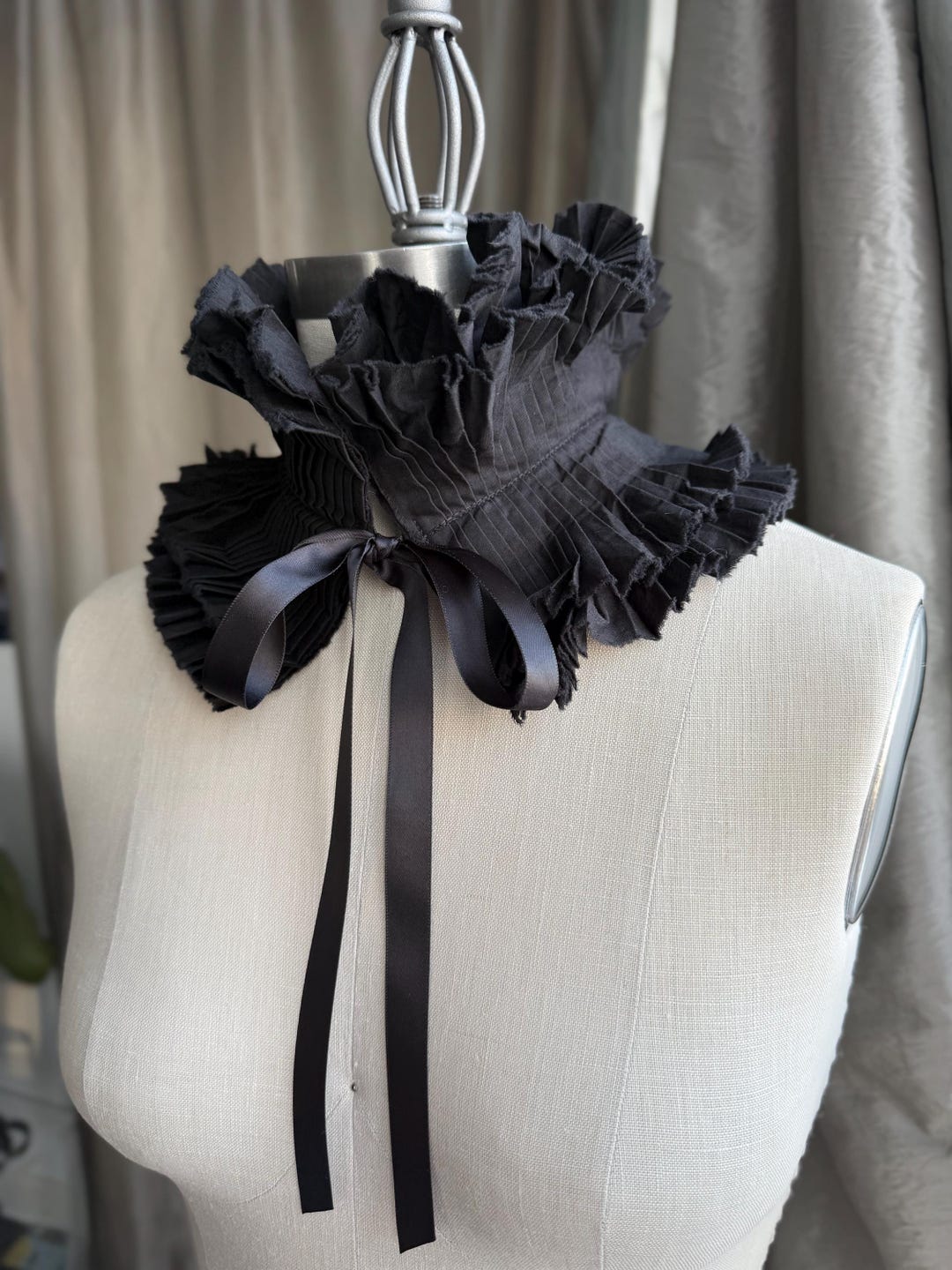 Neck Ruff /ruffle Collar/ruffle Scarf/victorian Gothic Collar/ Gothic ...
