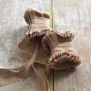Ivory Ruffled Cuffs /more Colors and Styles/hand Made Hand Pleated ...