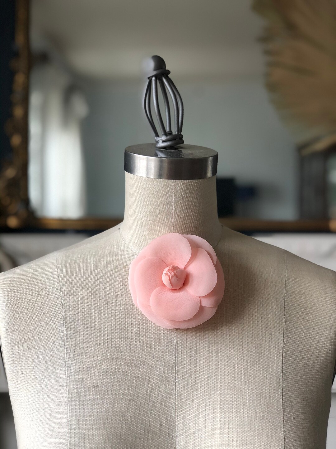 Veiled Camellia Brooch/camellia Brooch/camellia Brooch/luxury Gift ...