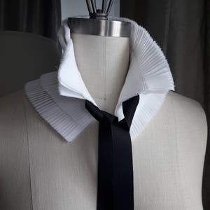 High Collar / Ruffled Collar/ Designer Hand Pleated Collar/high Collar ...