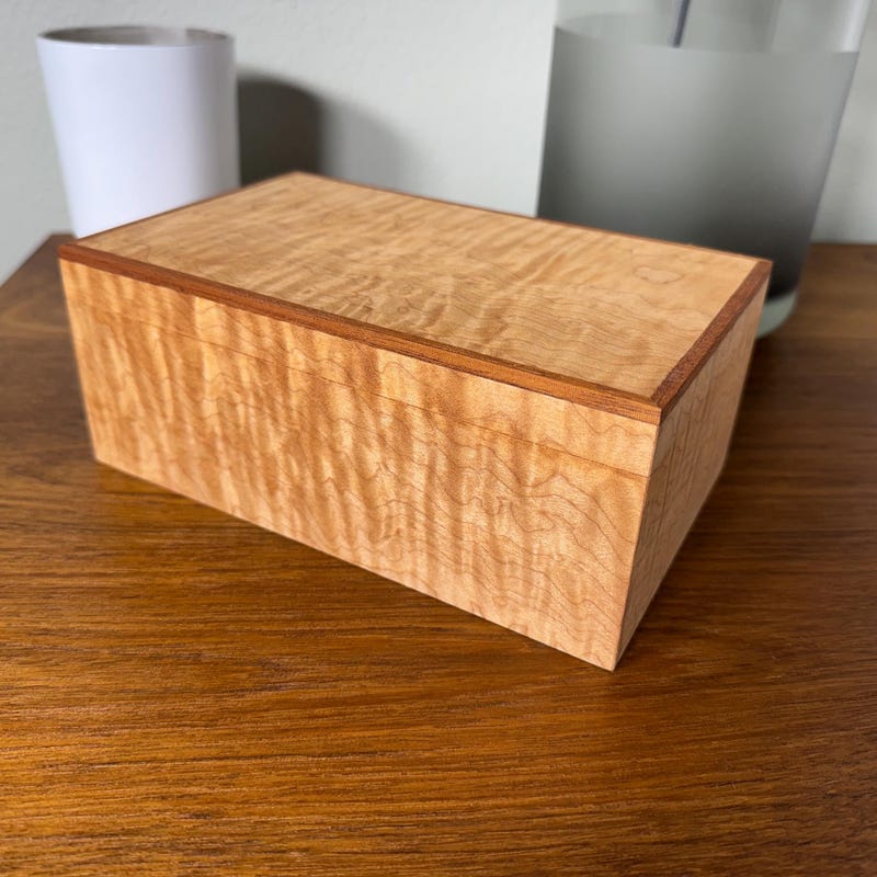 Maple Wood Box - Etsy UK