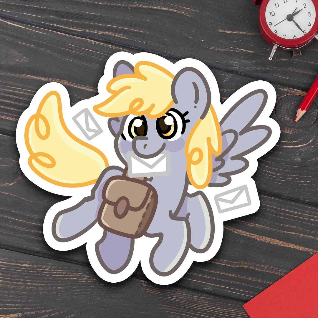 Delivery Mare Derpy My Little Pony Matte Vinyl Sticker - Etsy