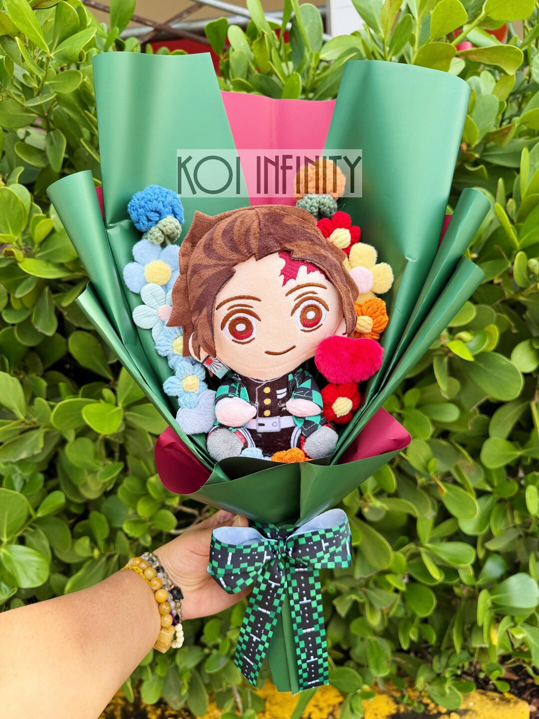 Tanjiro Demon Slayer Plushie Bouquet - Etsy