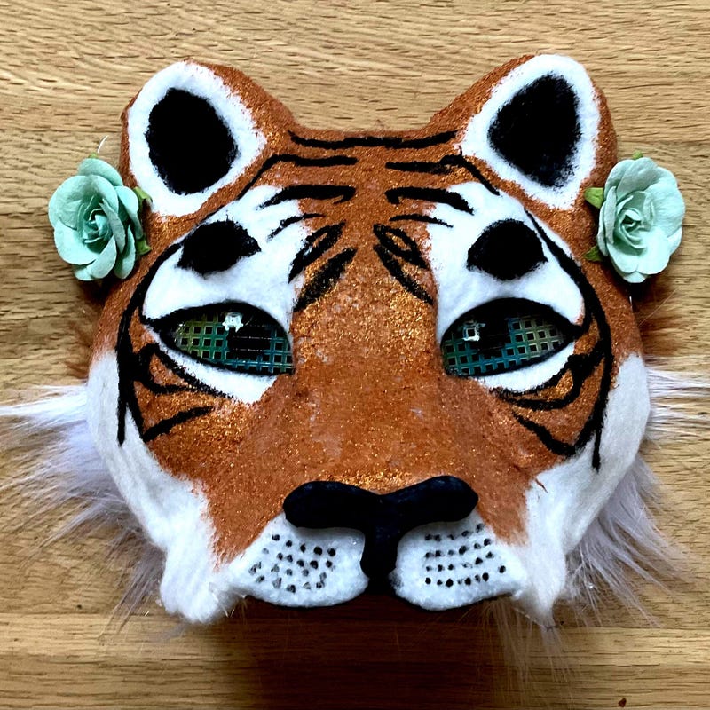 Tiger Therian Mask - Etsy