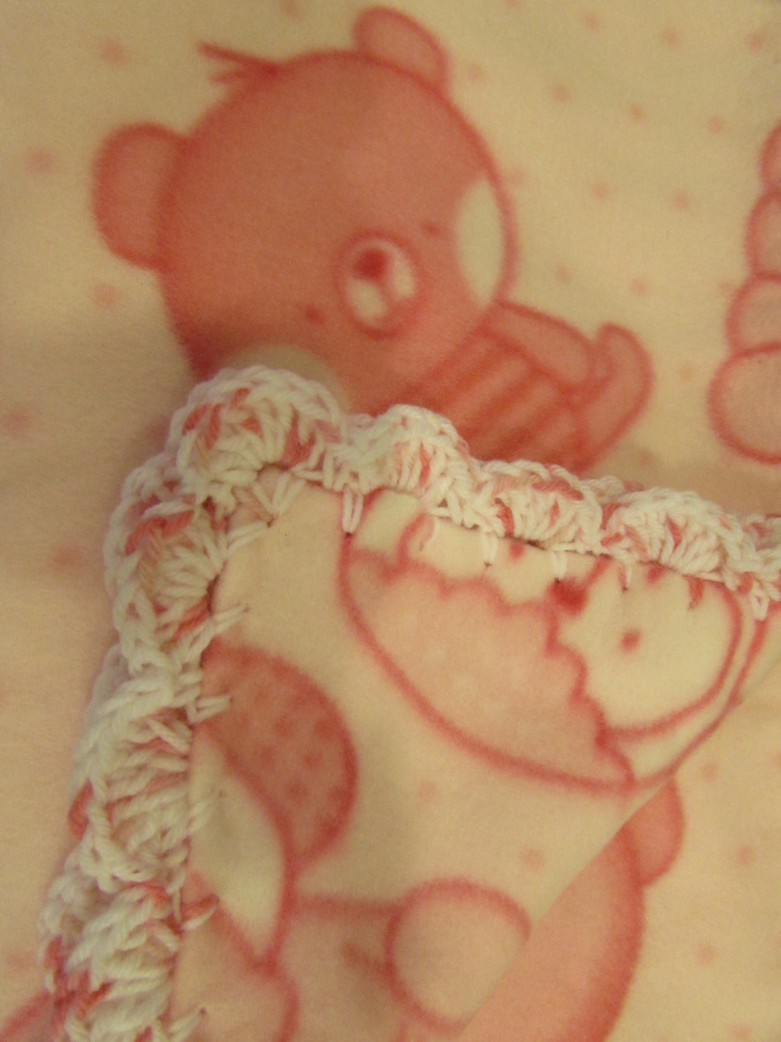 Baby Blanket With Crochet Pink Shell Ruffle Girl Pink - Etsy