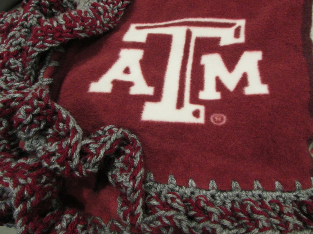 Texas A&M University College Aggie School Fleece Throw Blanket With ...