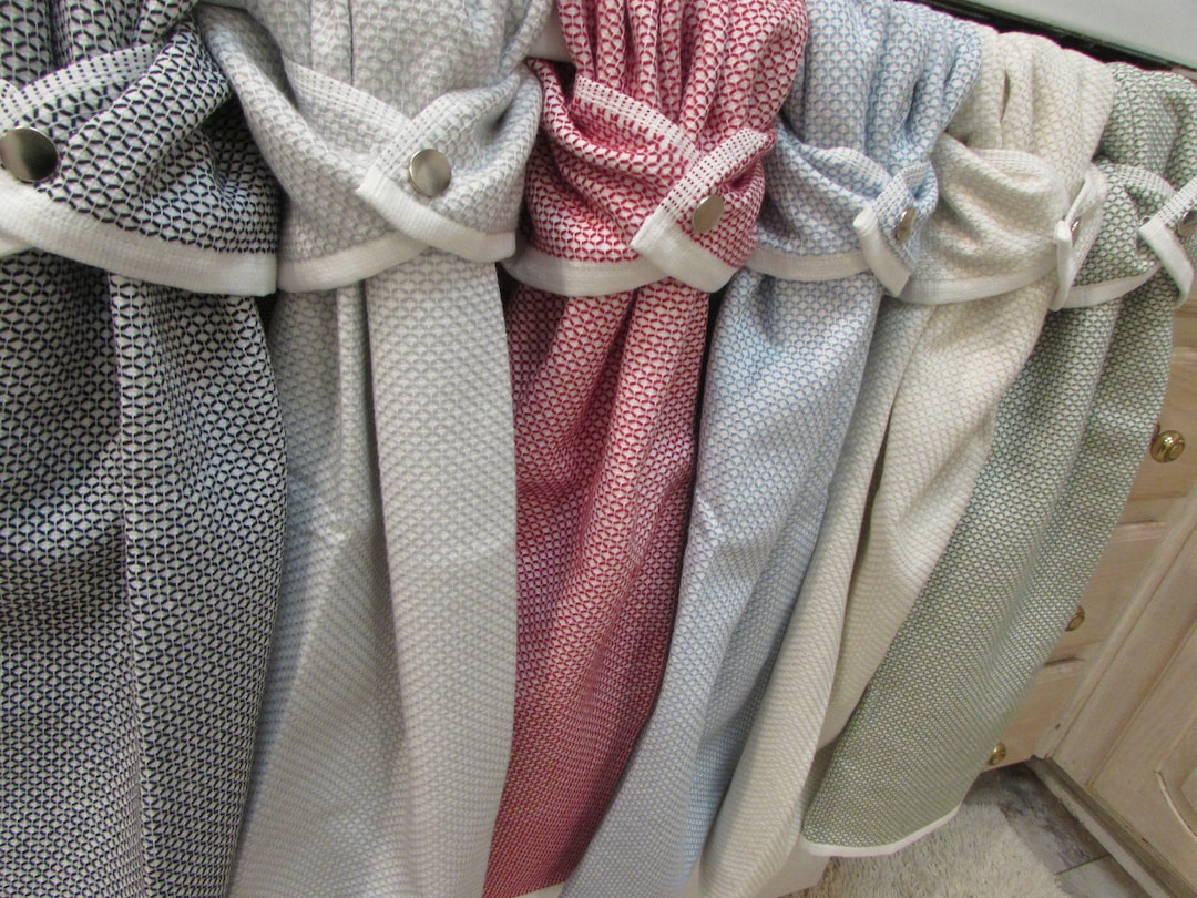 XL Hanging Hand Kitchen Towel Gray, Blue, Red, Black, Green, Beige Snap ...