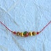 Lady's HAORI HIMO Strap Tombo Dama Silk Ball Red Green Gold Beads - Etsy
