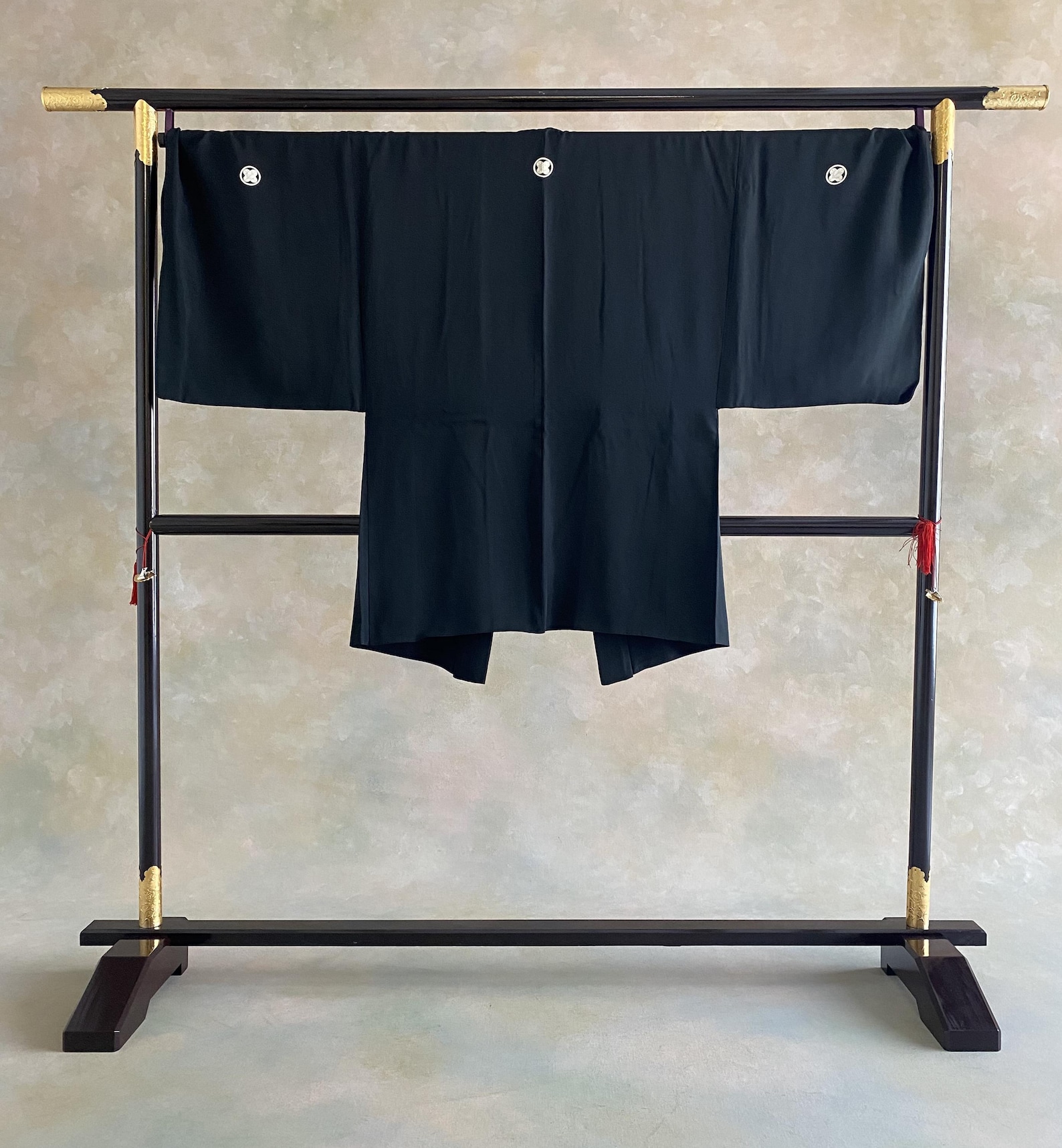 SAMURAI Men's Kimono Four Piece Set #7 Vintage MONTSUKI Hakama Kimono ...