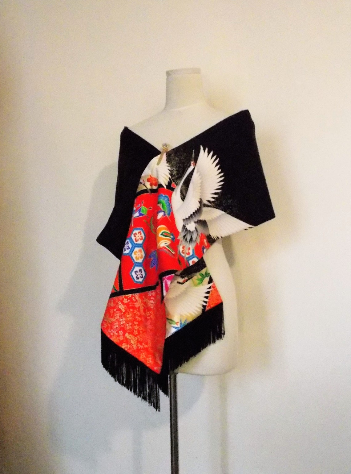 Vintage KIMONO OBI Bow Sash Wedding HIKIFURISODE Silk Crape | Etsy