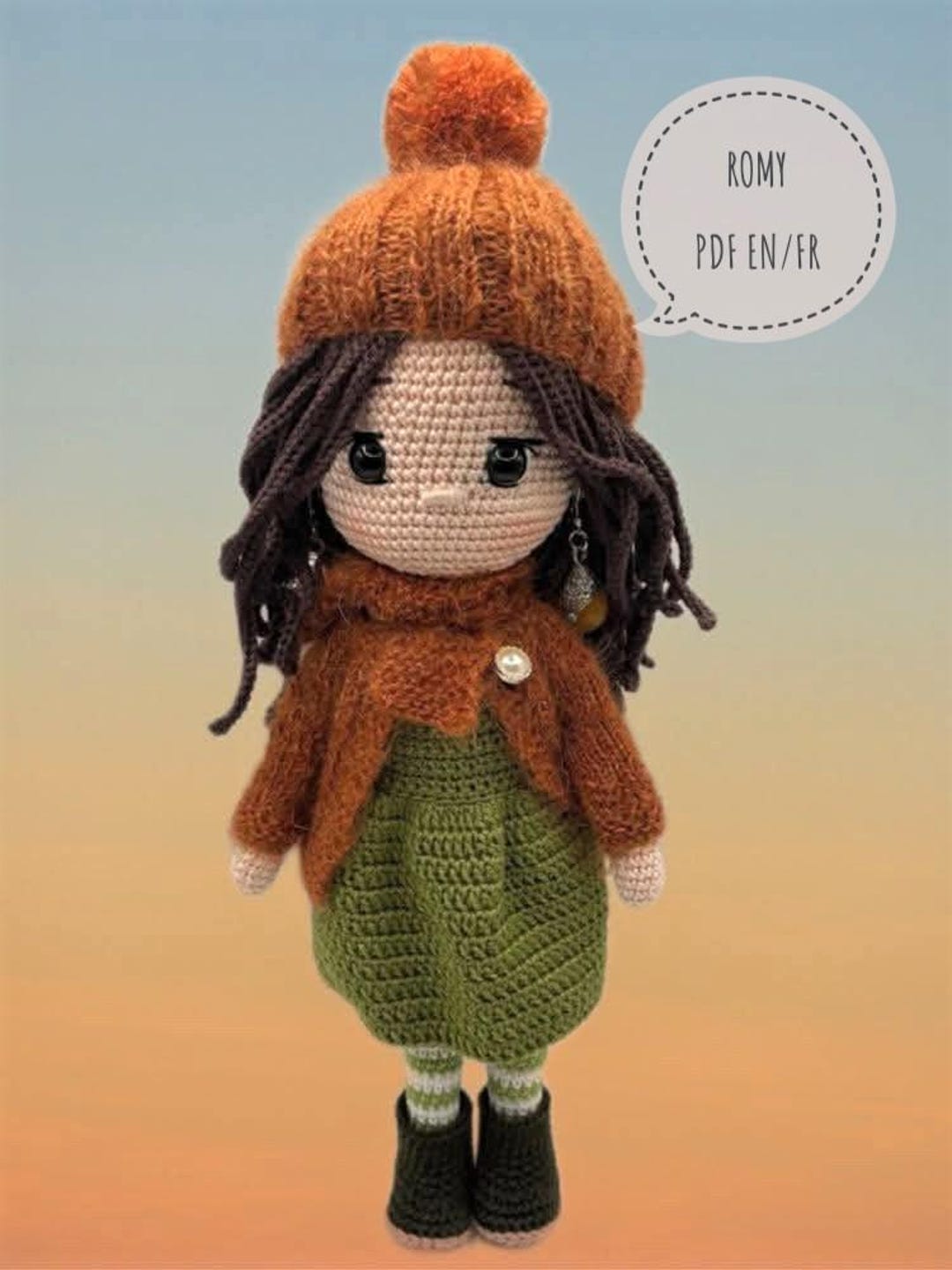 Romy Crochet/knitting Doll Pattern - Etsy