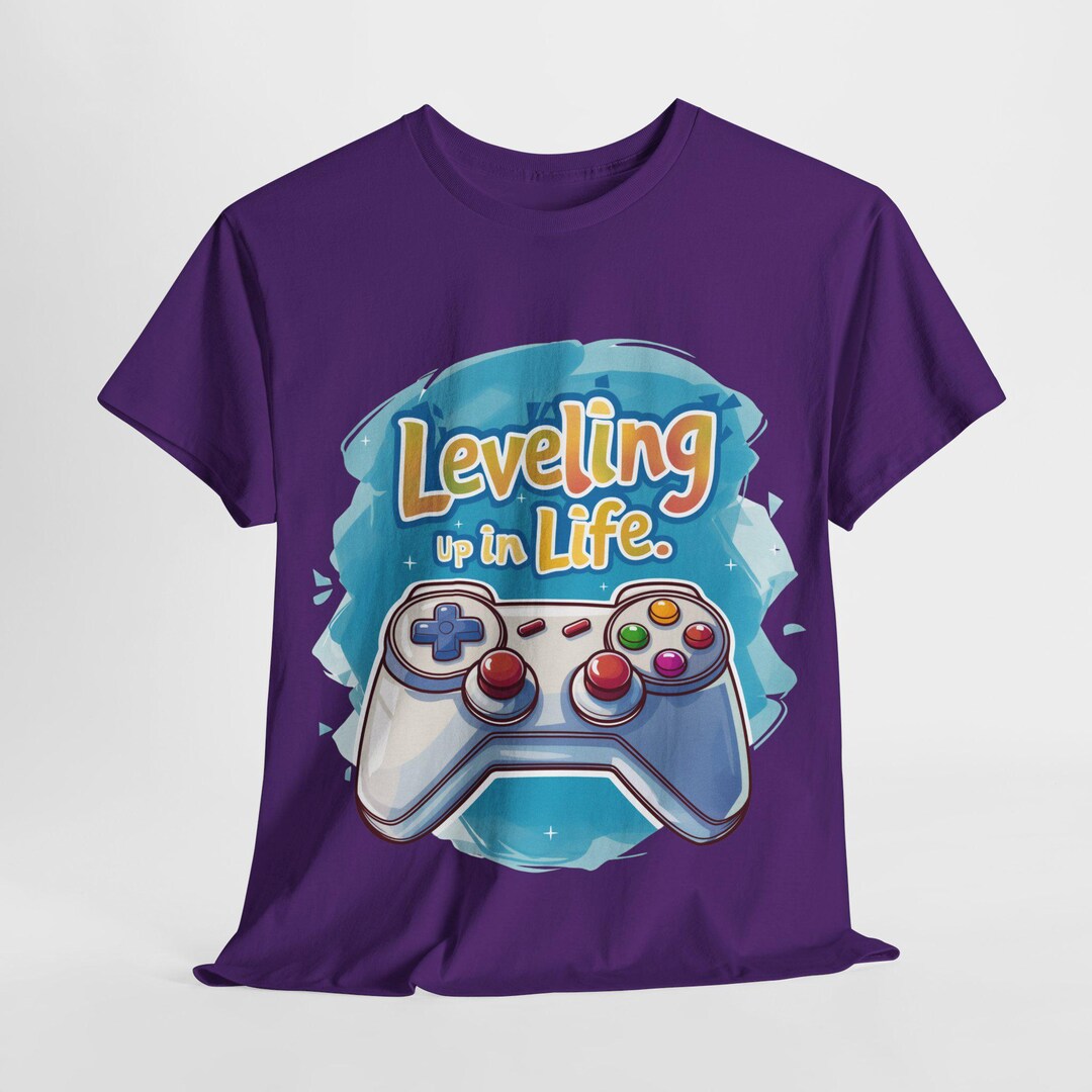 Gamer Tee, Gaming Shirt, Leveling up Shirt, Video Game Controller Tee ...