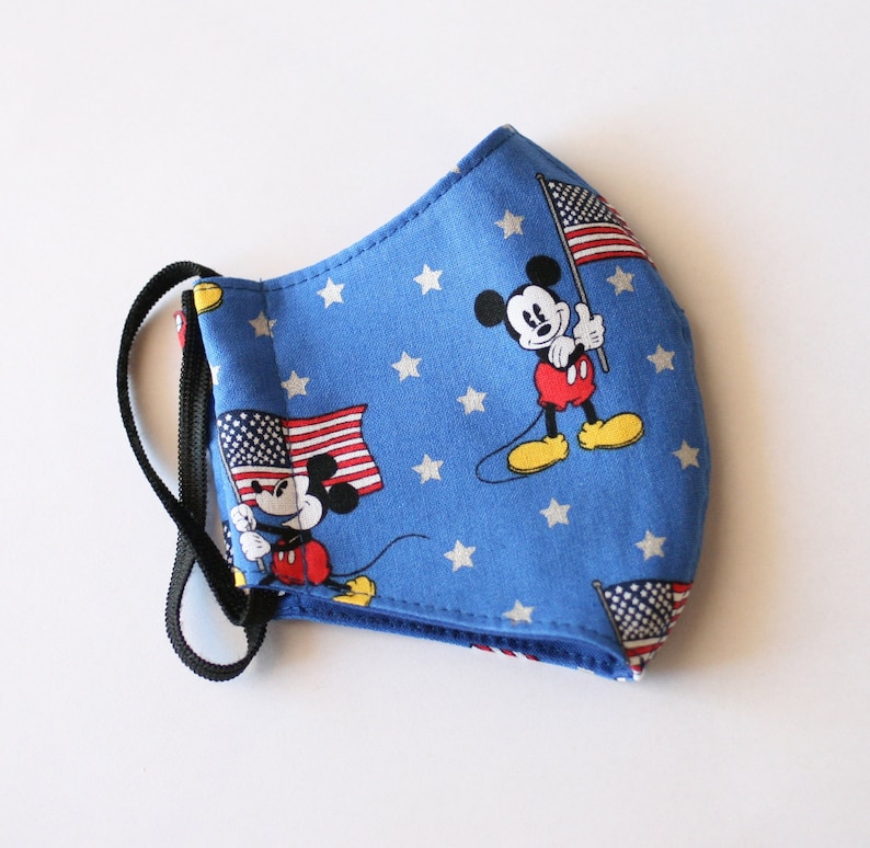 USA Mickey Mouse Face Mask Adult Face Mask Washable Mask | Etsy