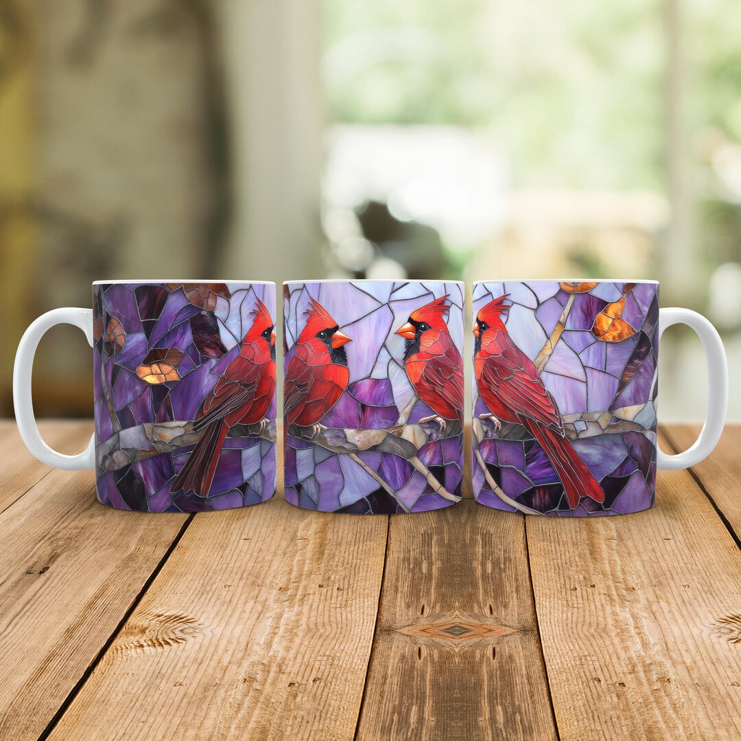 Red Cardinal Bird Mug, Nature Birding Birdwatcher Bird Lovers Gift ...