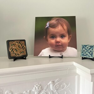 Tile Display Stand, 3D Printed Tabletop Easel for Photos, Plates ...