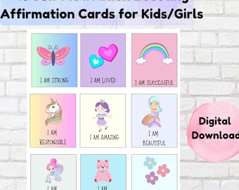 Kids Affirmation Cards - Motivational Cards - Positive Messages for ...