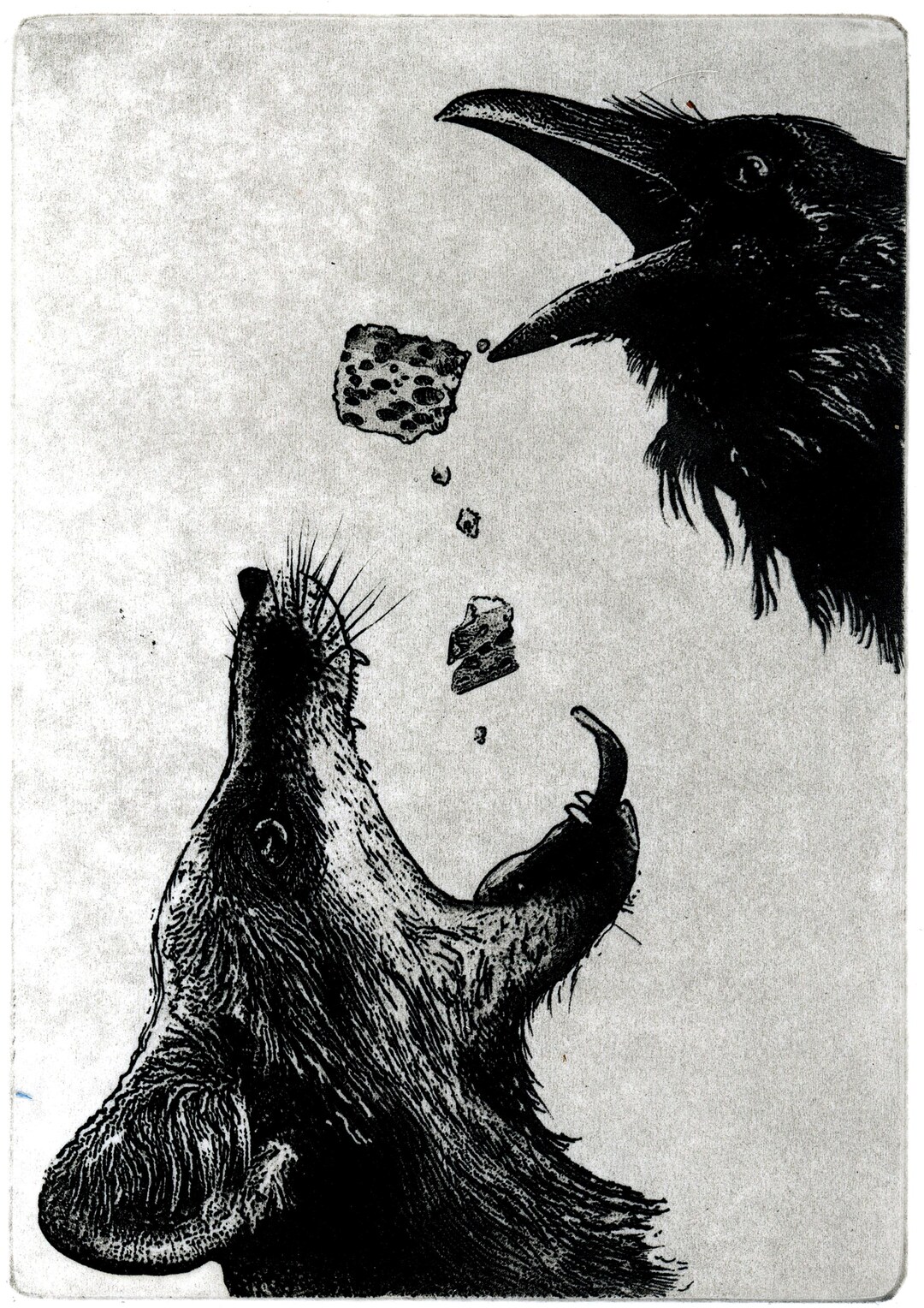 Halloween Raven Wall Art, Raven Artwork , Raven, Crow, Fox, Hand ...