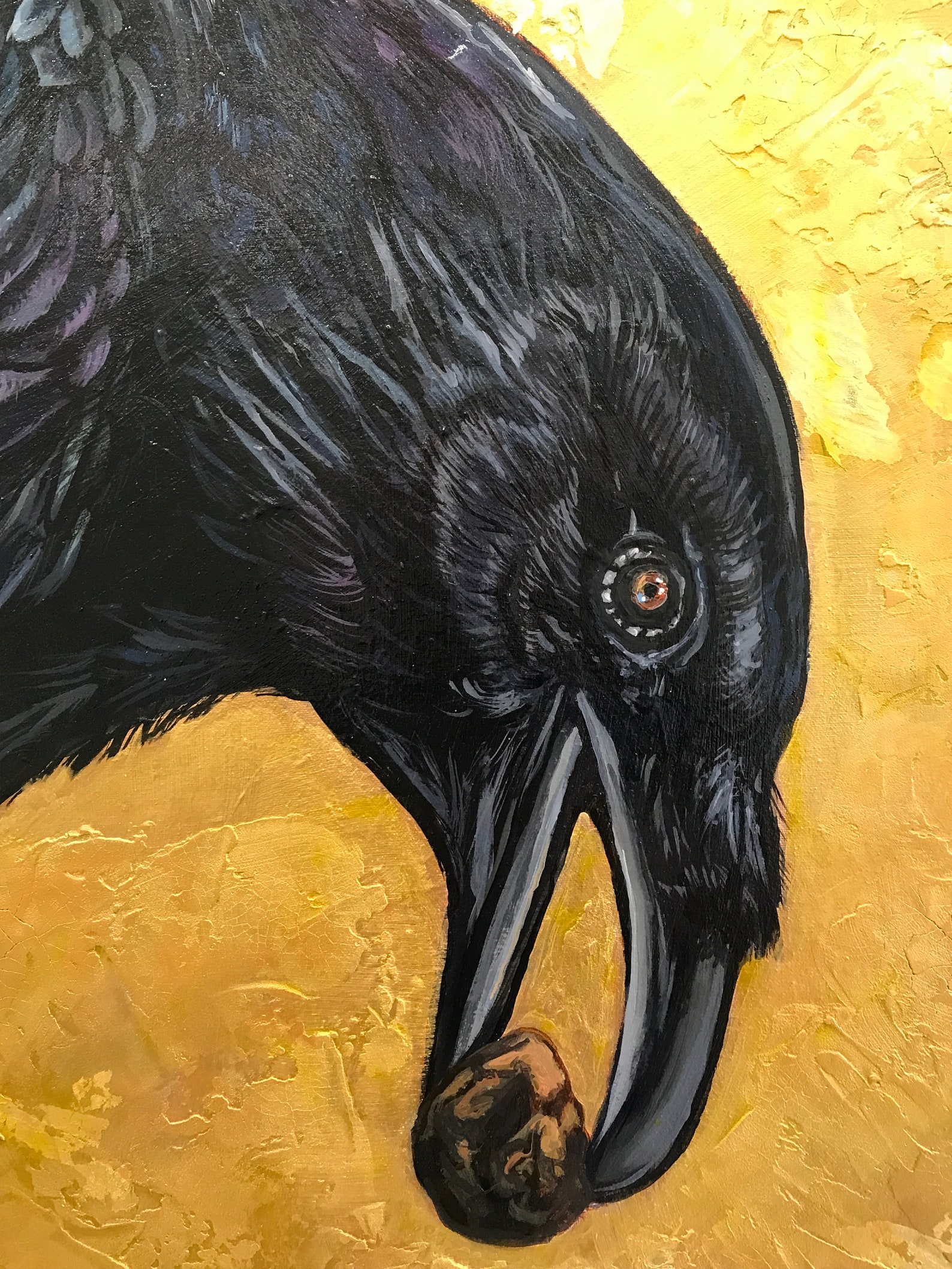 Aesop Fables, the Crow and the Pitcher of Water, Original Painting ...