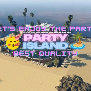 Party Island Map for GTA 5 Fivem - Etsy