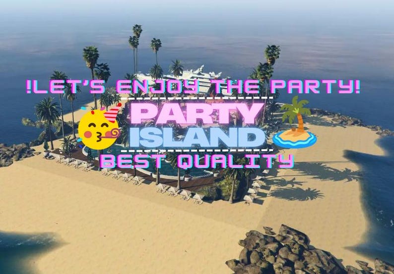 Party Island Map for GTA 5 FiveM - Etsy México