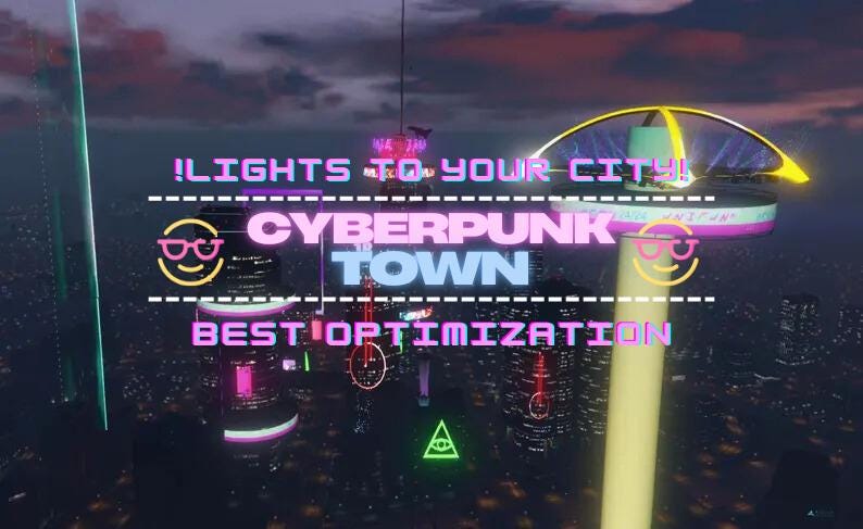 Cyberpunk Town – Futuristic Neon City Map for GTA 5 Fivem - Etsy UK