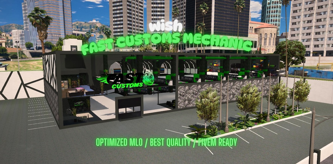 Fast Customs Mechanic | MLO / MAP | Fivem GTAV | Optimized | Drag and ...