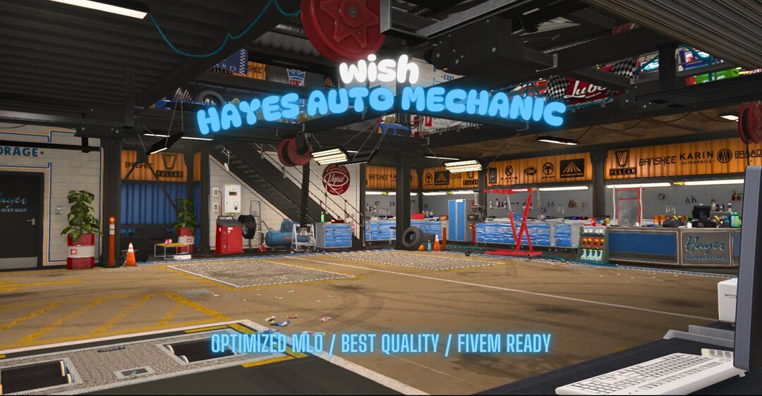 Hayes Auto Mechanic | MLO/MAP | Fivem GTAV | Optimiert | Dateien per ...