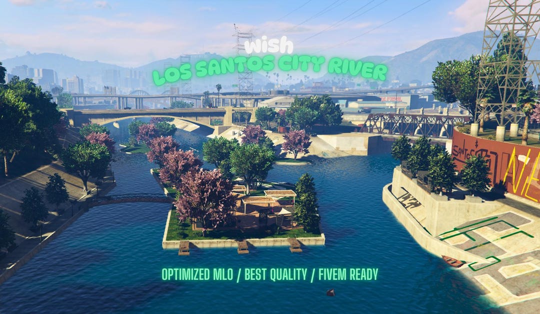Los Santos City River | MLO / MAP | Fivem GTAV | Optimized | Drag and ...