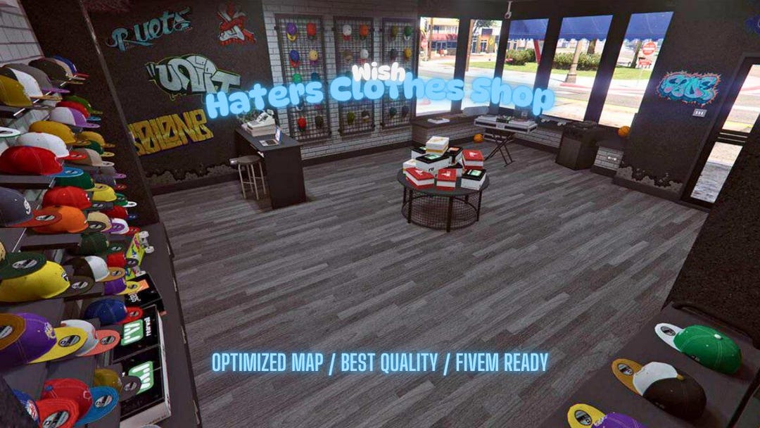 Haters Clothes Shop | MLO/MAP | Fivem GTAV | Optimized | Drag and Drop ...