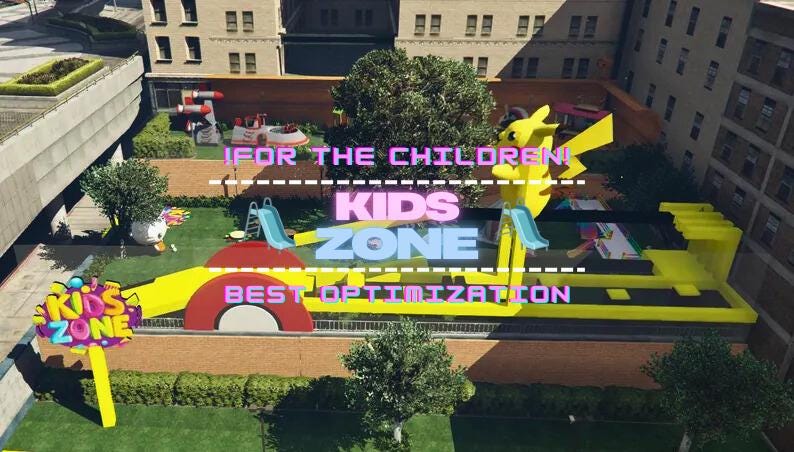 Kids Zone Map for GTA 5 Fivem - Etsy Australia
