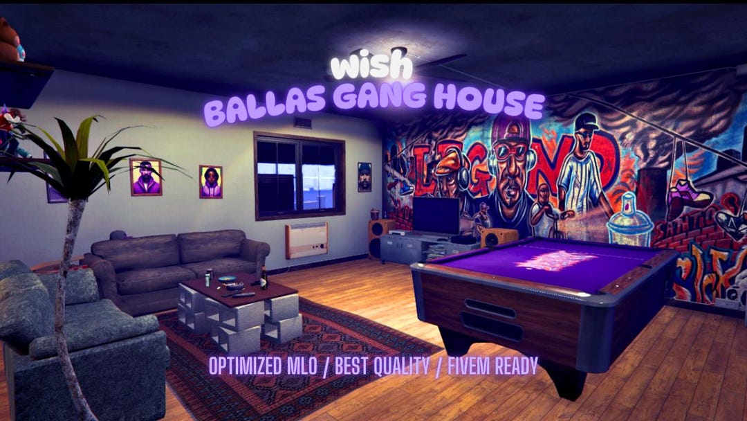 Ballas Gang House | MLO/MAP | Fivem GTAV | Optimized | Drag and Drop ...