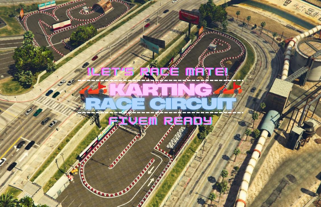 Karting Race Circuit – GTA 5 FIVEM Map - Etsy