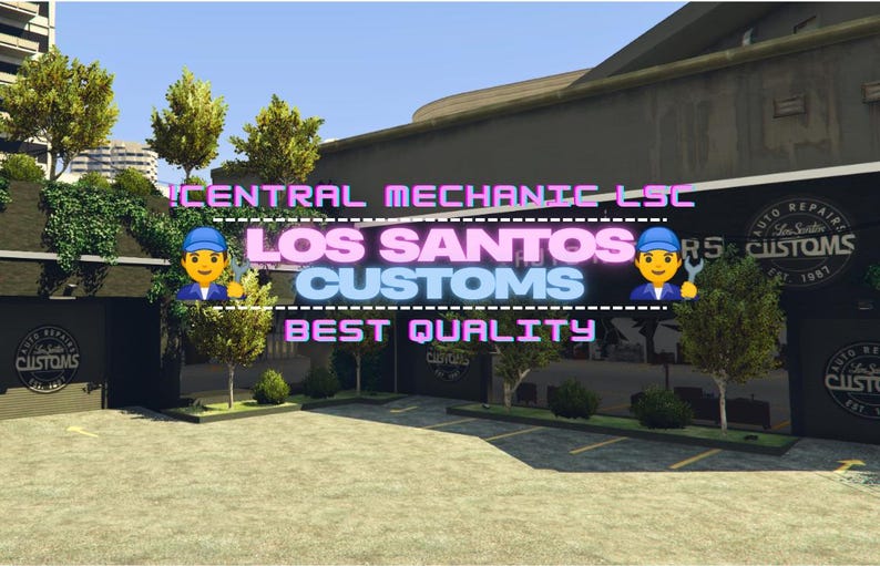 Los Santos Customs Map for GTA 5 FiveM - Etsy España