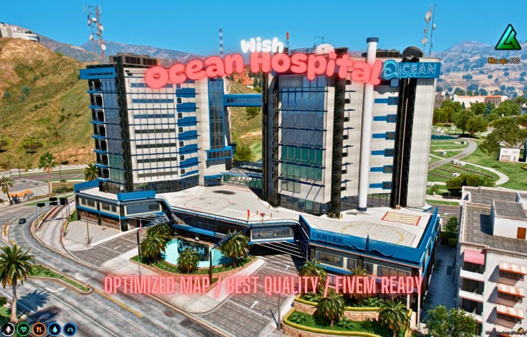 オーシャン ホスピタル | MLO/MAP | Fivem GTAV | 最適化済み | ファイルのドラッグ アンド ドロップ | 最高品質 ...