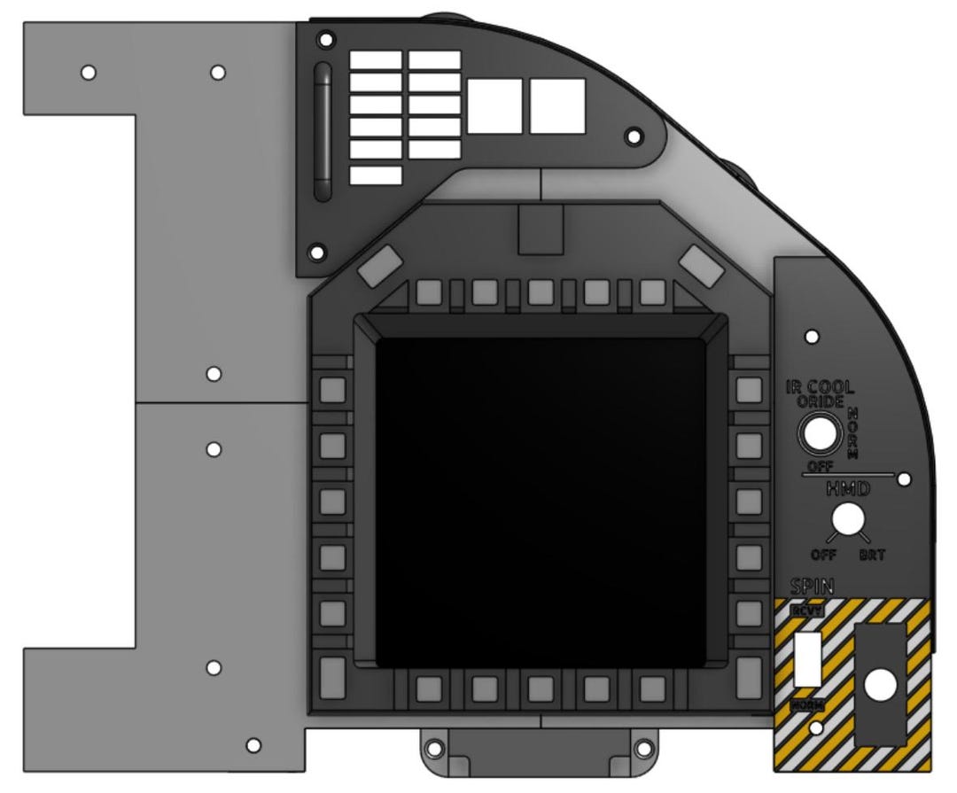 1:1 F/A-18 Simpit Front Right Section - 3D Print File (STL) Compatible ...