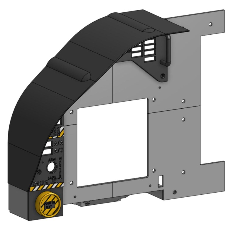 1:1 F/A-18 Simpit Front Left Section 3D Print File STL Compatible ...