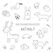 Line Art Animal Illustration Art Svg Vector Bundle - Etsy