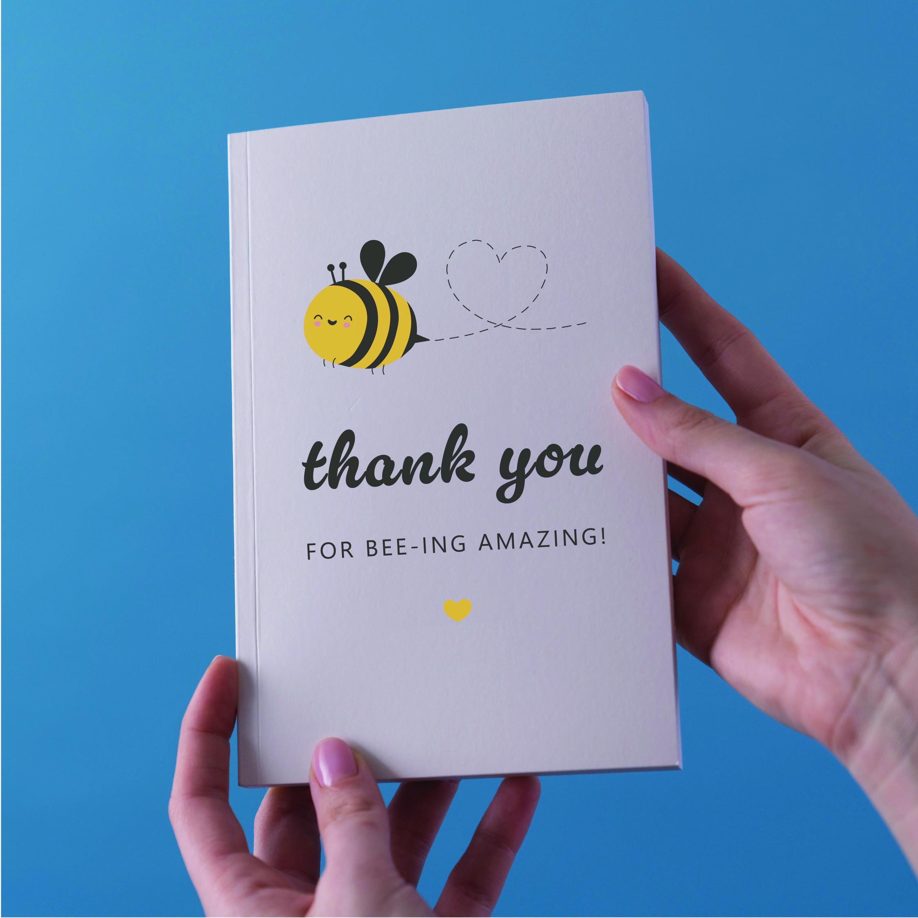 Bee Thank You Card – Printable Amazing Card (digital Download) - Etsy