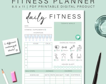 20-page Health and Wellness Planner | Healthy Lifestyle Printable ...